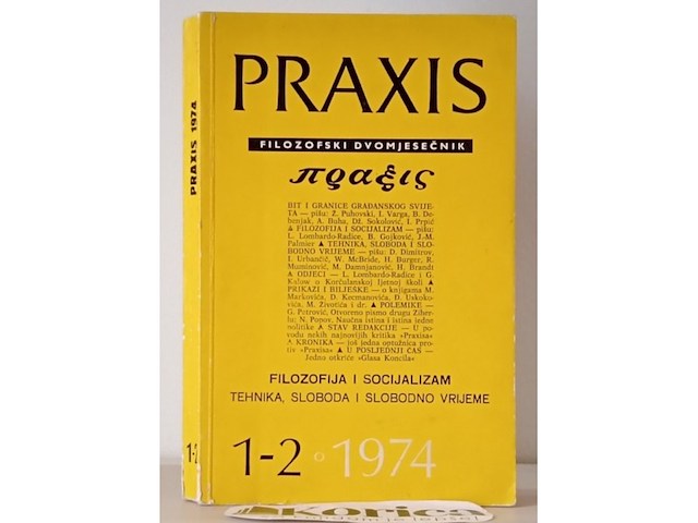 PRAXIS Filozofski dvomjesečnik 1-2 1974.