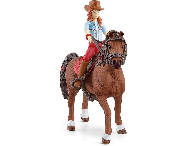 Schleich® Horse Club figure Konj sa jahačem - Hannah and Cayenne 42539