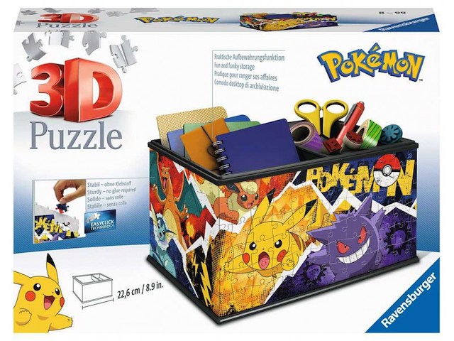 Ravensburger Napravi sam Kutija za odlaganje od puzli Pokemon 11546