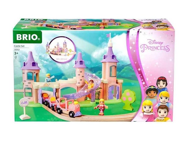 BRIO Disney Princess Zamak sa prugom i figuricama princeza 33312