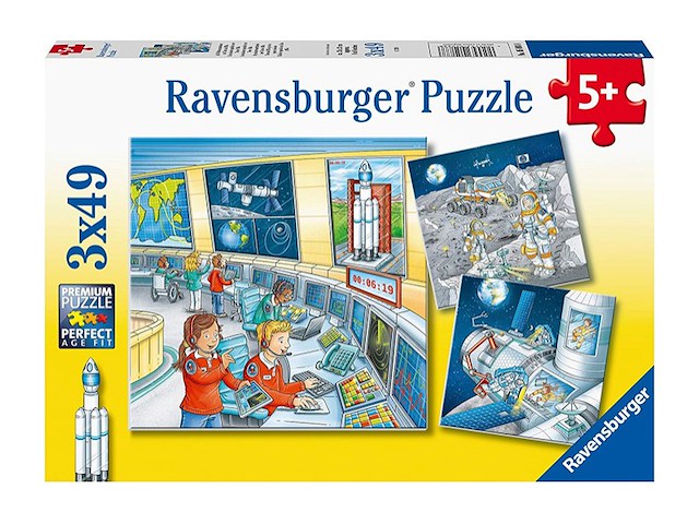 Ravensburger Puzle 3x49 Svemirska misija 05088