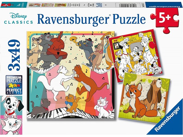 Ravensburger Slagalice 3x49 Disney Classics 05155