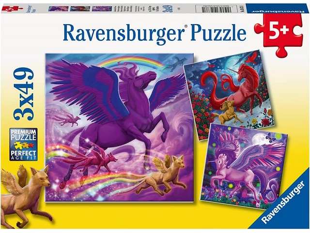 Ravensburger Slagalice 3x49 Mistična veličanstvena stvorenja 05678