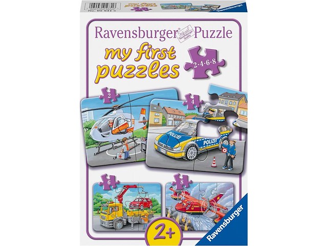 Ravensburger Moje prve puzle 4u1 Vozila za hitne intervencije 05631