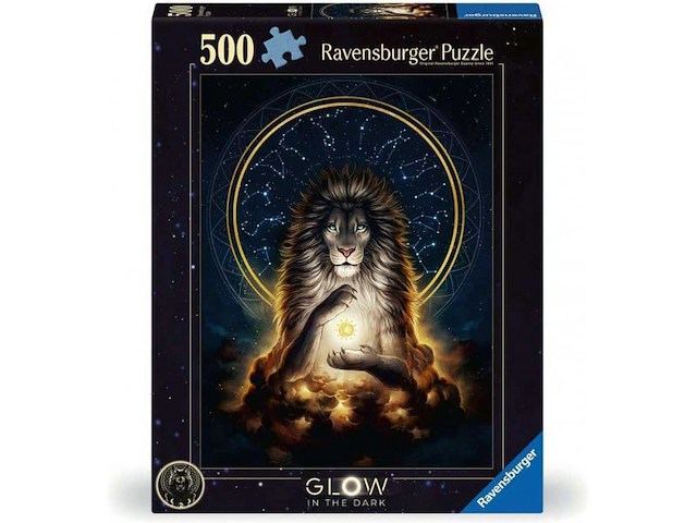 Ravensburger Star Line Puzzle Svetlosni lav - Slagalica koja svetli u mraku 500 delova  12000480