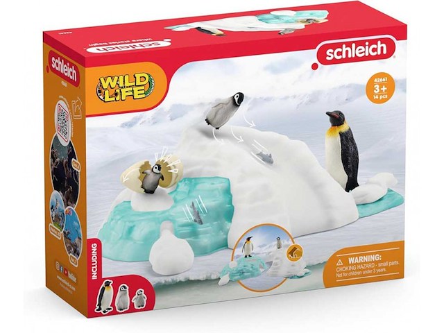 Schleich® Figure Divlje životinje Porodica kraljevskih pingvina se zabavlja 42661