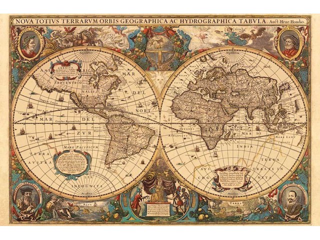 Ravensburger puzzle Antique World Map 5000 delova 17411