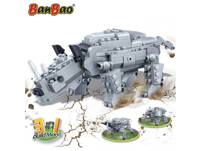 BanBao kocke Dinosaurus Transformers 3u1 6851