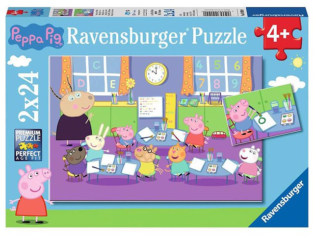 Pepa Prase Puzzle slagalice 2x24 dela Ravensburger 09099