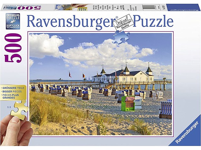 Ravensburger Puzzle slagalica 500 delova Plaža u Albeku 13652