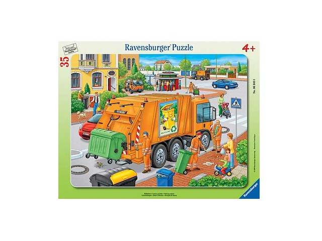 Ravensburger puzzle 35 delova - Đubretari u gradu 06346