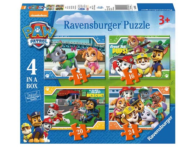 Ravensburger Slagalica 4u1 - Paw Patrol 06936