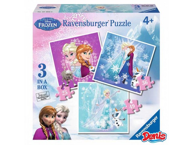 Ravensburger puzzle 110 delova  - Frozen, 3 u 1  07003