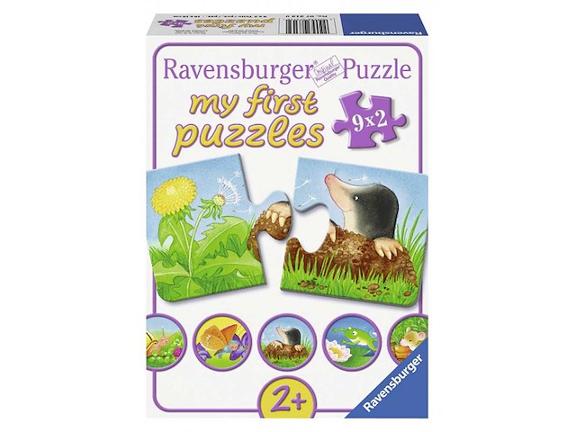 Ravensburger puzzle 18 delova - 9 u 1 sitne životinje 07313