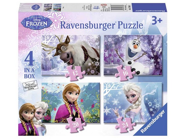 Ravensburger puzzle 72 dela - 4u1 Frozen 07360