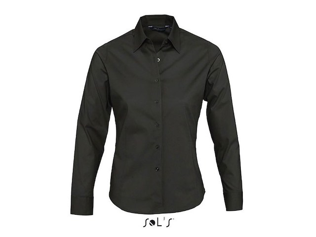 Ženska košulja sa dugim rukavima Sols Eden Black veličina XL 17015