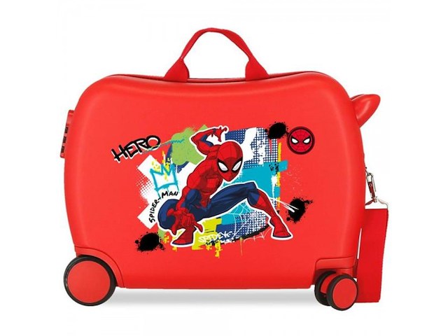 Dečiji kofer za put i vožnju Spiderman Urban red 29398