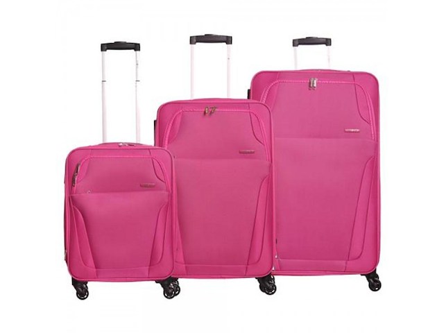 Komplet putnih kofera Enova Vigo pink 522140