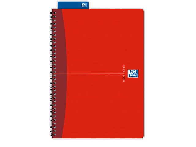 Sveska Oxford Office Essentials A4 kvadratići 06XO141 Red