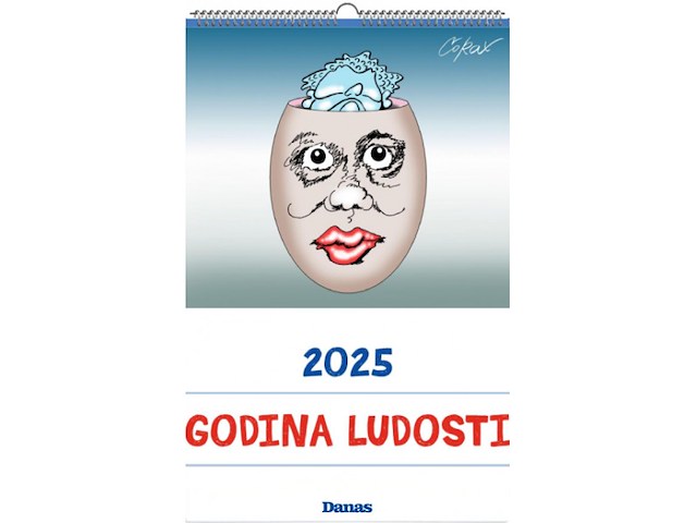 Zidni kalendar Corax: Godina ludosti 2025.