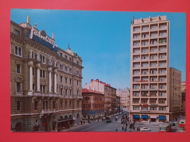 RIJEKA - NARODNI TRG -RAZGLEDNICA (626)