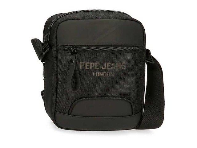 Muška torbica 22cm sa 2 pregrade Pepe Jeans Bromley black 70655