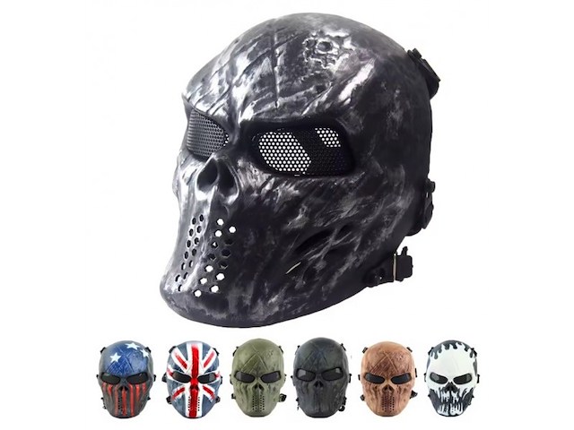 Maska Zastitna Skull Kostur Airsoft Model 3