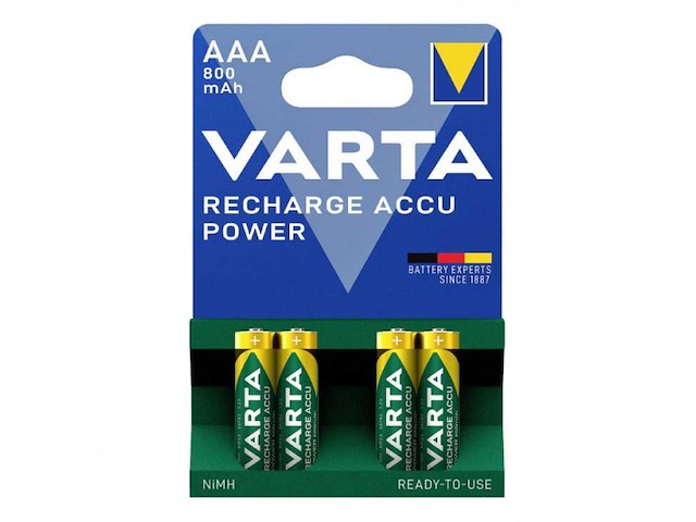 Varta Punjive baterije AAA 800 mAh 1.2V 4 komada