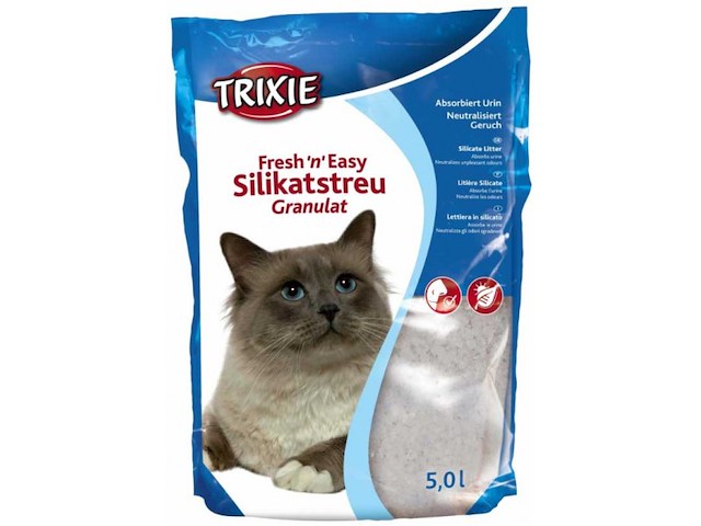 Pesak za mačke Trixie Fresh n Easy - silikatni 5l