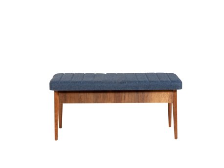 HANAH HOME Trpezarijska klupa Vina Bench Dark Blue Walnut