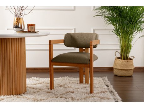 HANAH HOME Trpezarijska stolica Mistral Oak Green