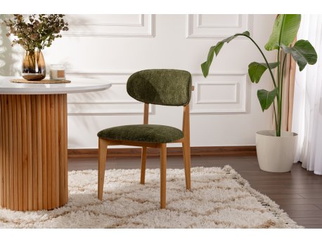 HANAH HOME Set 2 stolice Lionte Green Light Oak