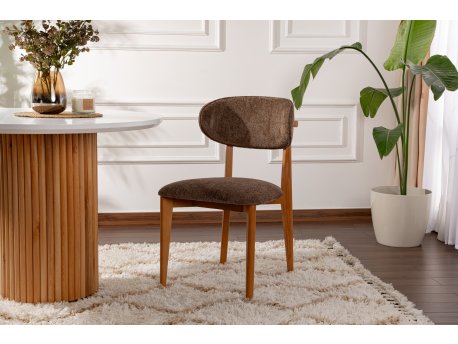 HANAH HOME Set 2 stolice Lionte Brown Dark Oak