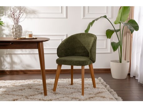 HANAH HOME Set 2 stolice Bentley Green Dark Oak