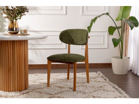 HANAH HOME Set 2 stolice Lionte Green Dark Oak