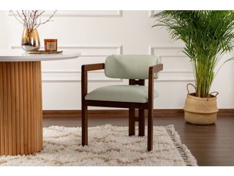 HANAH HOME Trpezarijska stolica Mistral Walnut Mint