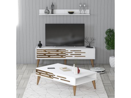 HANAH HOME Set za dnevnu sobu Valensiya 140 White