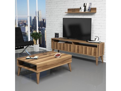 HANAH HOME Set za dnevnu sobu Best Walnut