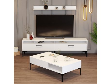 HANAH HOME Set za dnevnu sobu Istanbul White