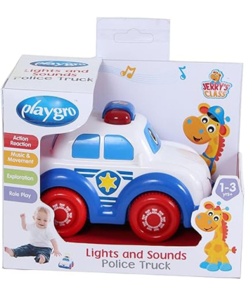 Playgro svetleća muzička igračka policijsko vozilo Blue