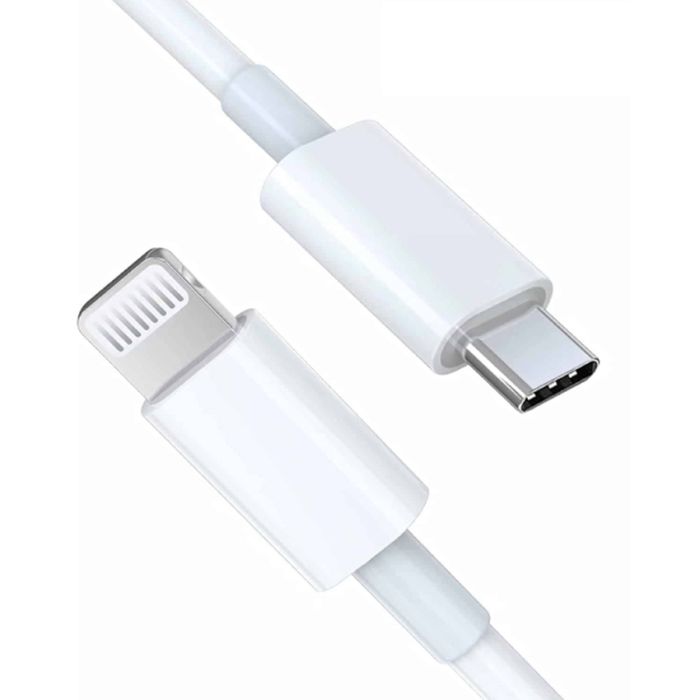 Kabl E-Green 3.1 USB tip C na iPhone Lighting 5,6,7 2.4 A 2m White