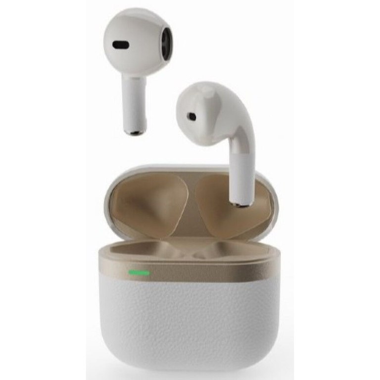 TWS-02-W Gembird bluetooth V5.0 slusalice, TWS, white/gold