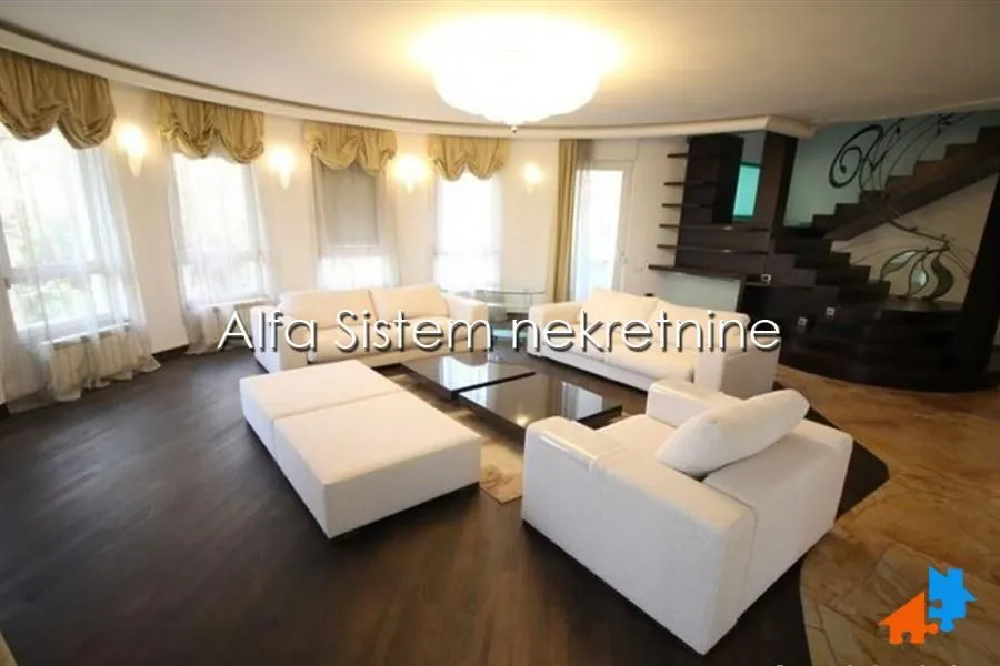 Izdavanje, petosoban stan, 220m2, Senjak, Beograd