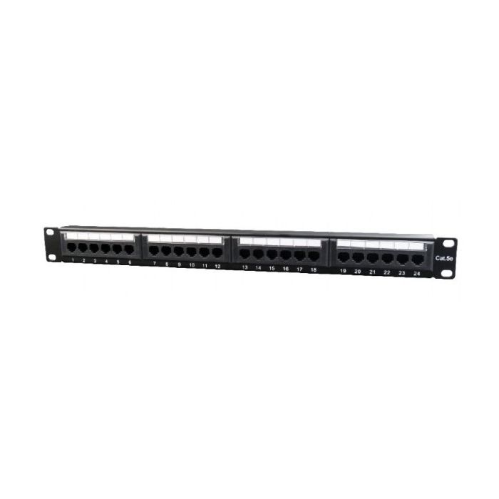 NPP-C524CM-001 Gembird Cat.5E 24 port patch panel with rear cable management