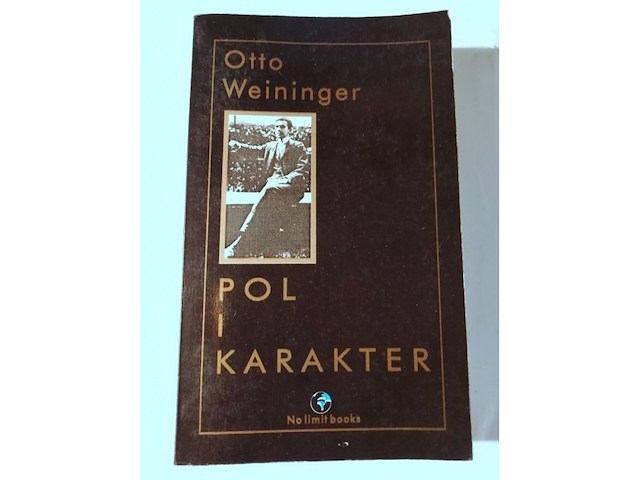 POL I KARAKTER Otto Weininger Oto Vajninger