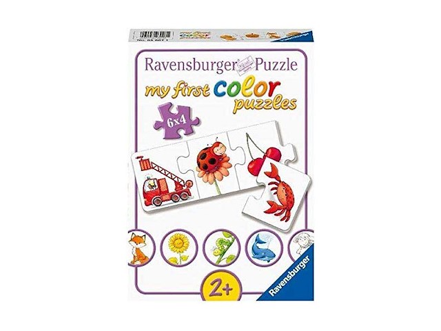 Puzzle za najmlađe Boje oko mene 6x4 delova My First Color Puzzles Ravensburger 03007