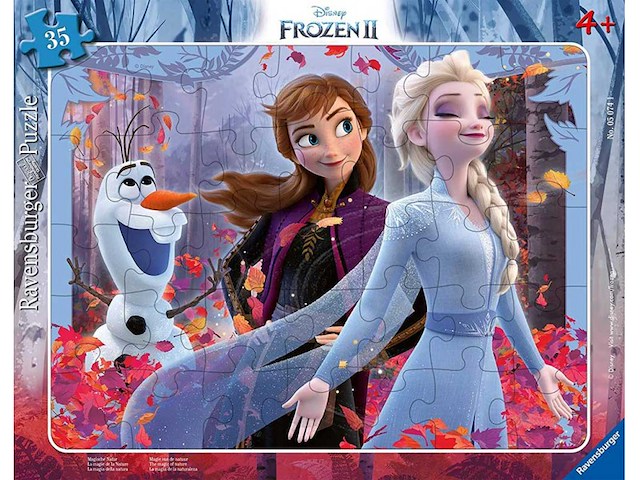 Puzzle slagalica 35 delova Disney Frozen II - Čarobna priroda Ravensburger 05074