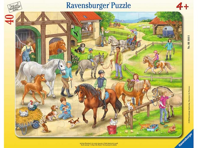 Puzzle slagalica 40 delova Na farmi konja Ravensburger 06164