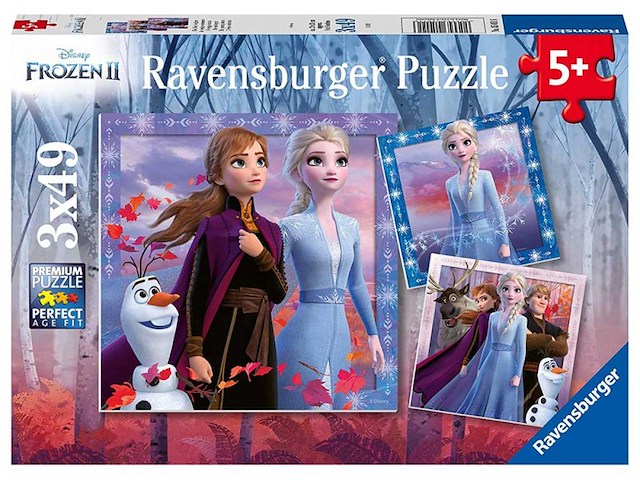 Puzzle 3x49 delova Disney Frozen II - Priča počinje Ravensburger 05011