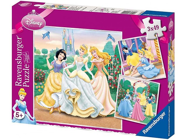 Puzzle 3x49 delova Disney Princesses Ravensburger 09411